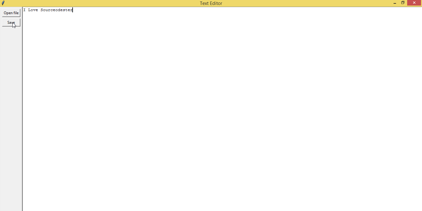 Simple Text Editor App Using Tkinter In Python Free Source Code Sourcecodester